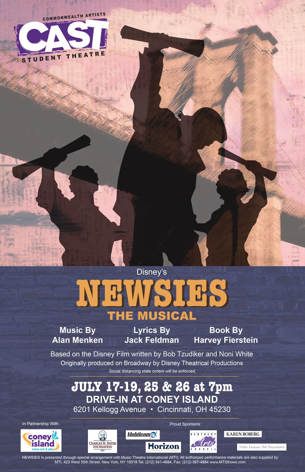 Disney’s NEWSIES the Musical Runs July 17-26 | Behind the Curtain ...