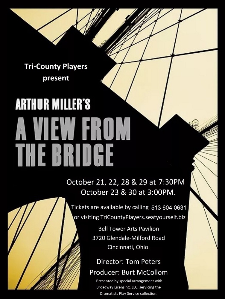 Arthur Miller’s A VIEW FROM THE BRIDGE Runs Oct. 21-30 | Behind the ...