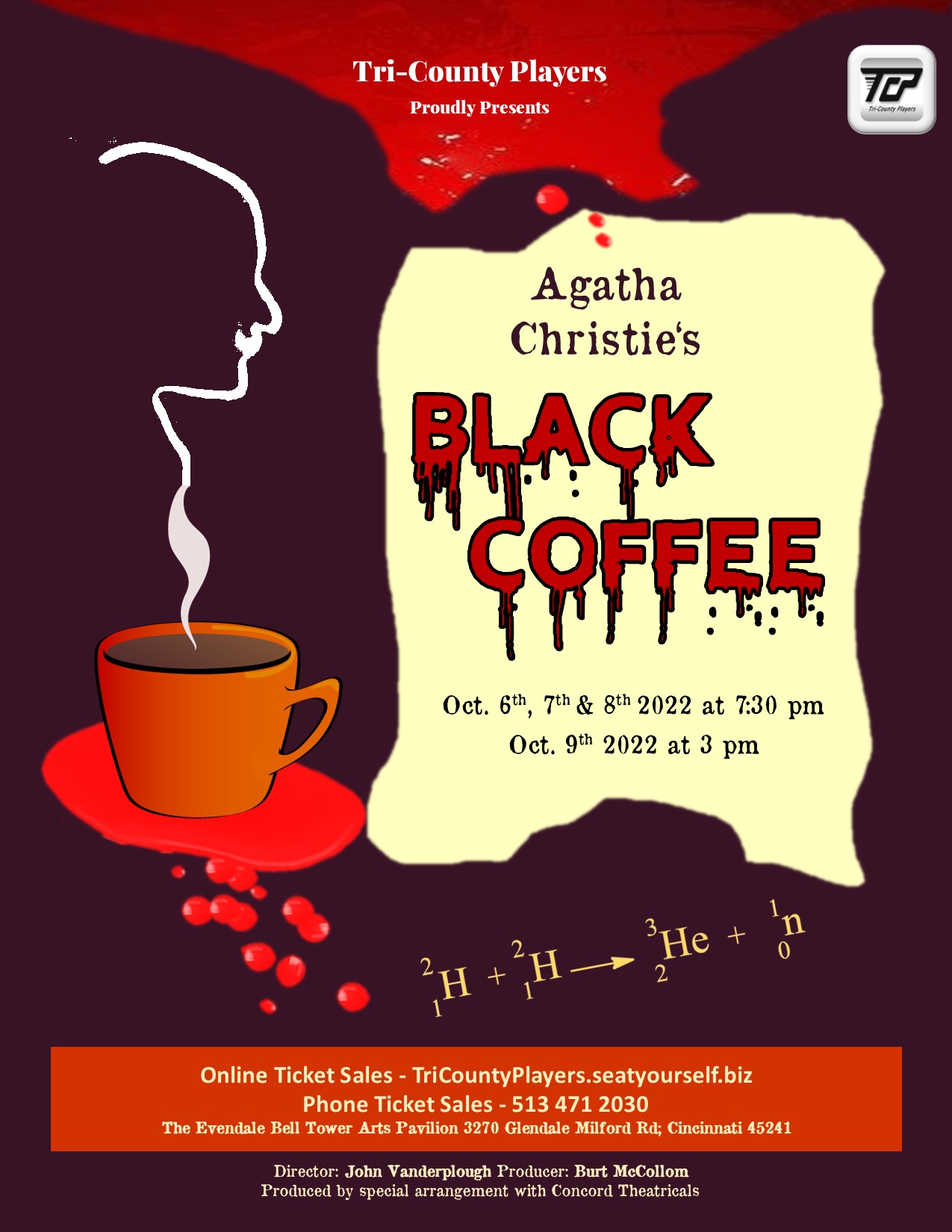 BLACK COFFEE Runs Oct. 6-9 | Behind the Curtain Cincinnati