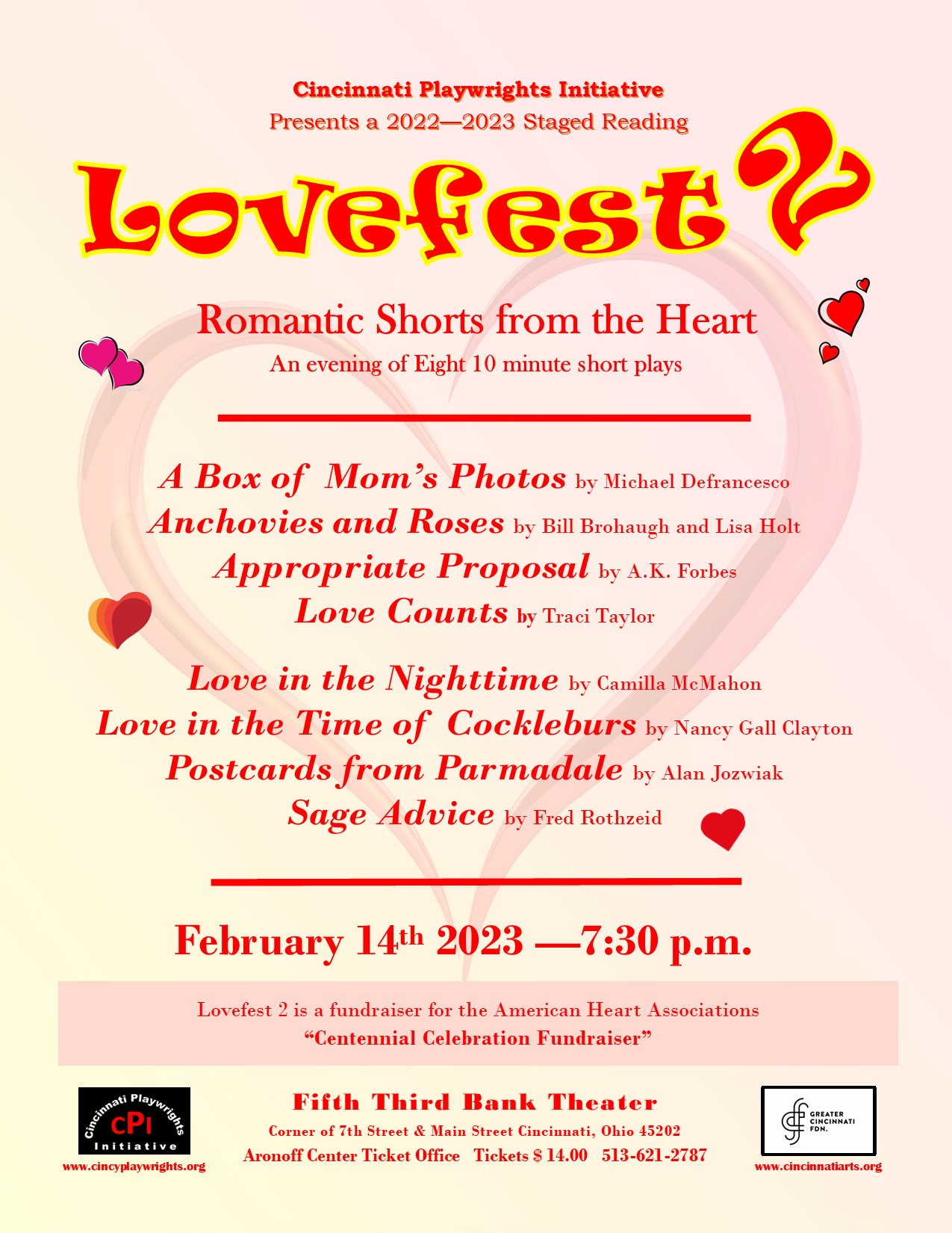 LOVEFEST 2: An Evening of 10-Minute Love Stories On Feb. 14 | Behind ...