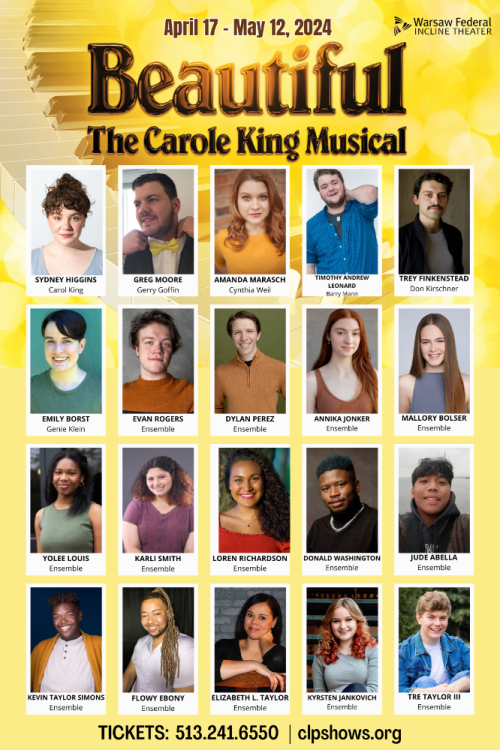 Cast Announced for BEAUTIFUL: The Carol King Musical at Warsaw Federal Incline Theatre | Behind ...