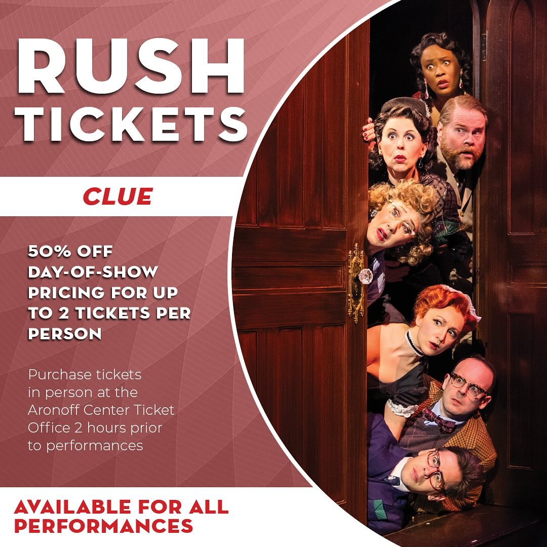 Rush Tickets Available for CLUE at Broadway in Cincinnati | Behind the ...